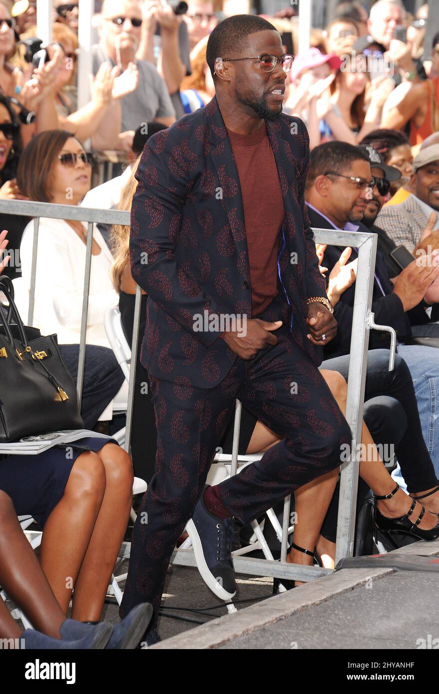 Kevin Hart attending the star ceremony in honour of Kevin Hart, in Los ...
