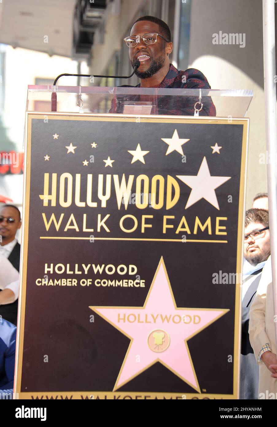 Kevin Hart attending the star ceremony in honour of Kevin Hart, in Los ...