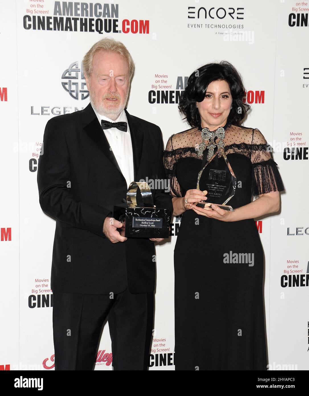 Ridley Scott, Sue Kroll attends The 30th Annual American Cinematheque ...