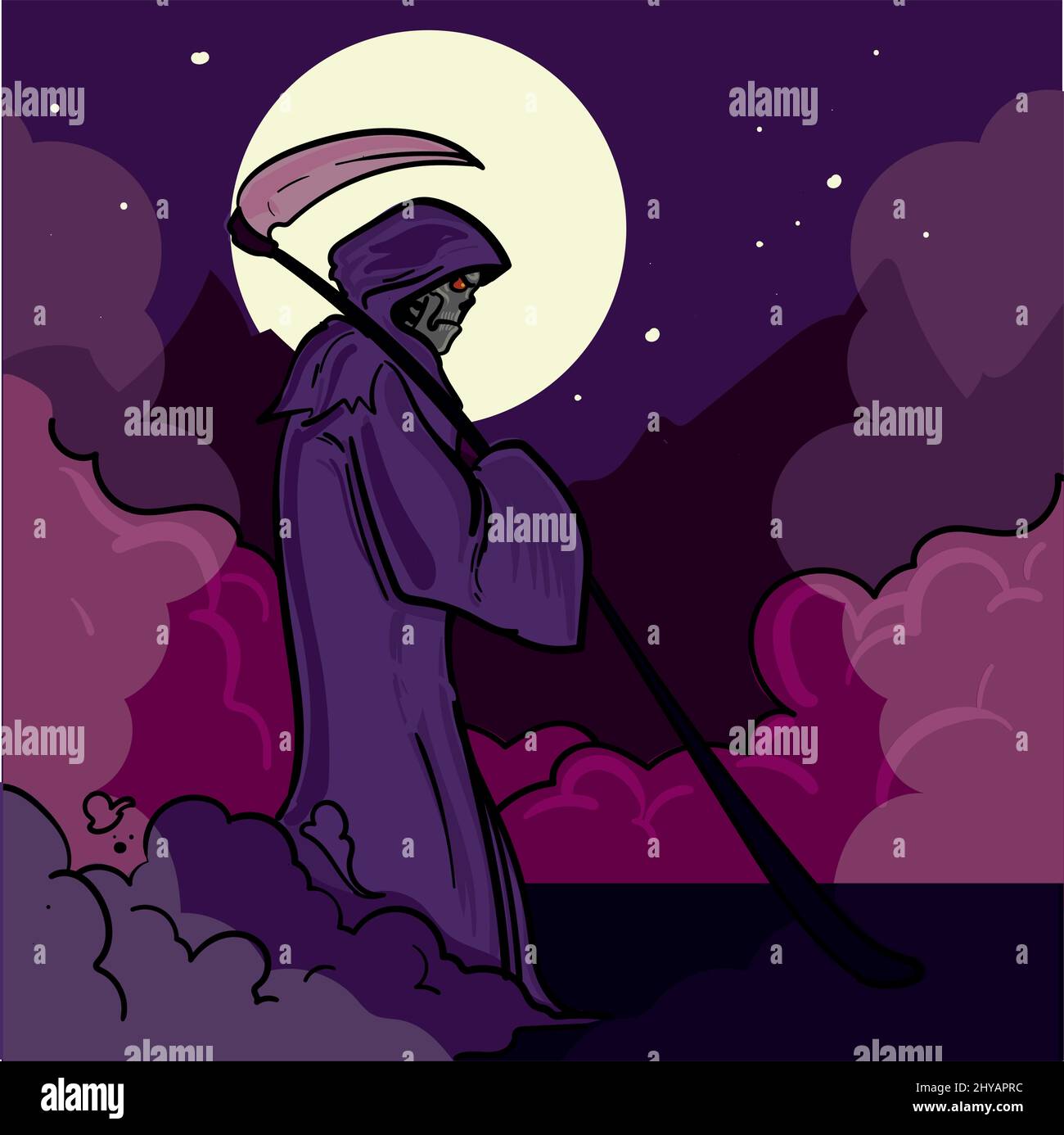 grim reaper poster Stock Vector Image & Art - Alamy
