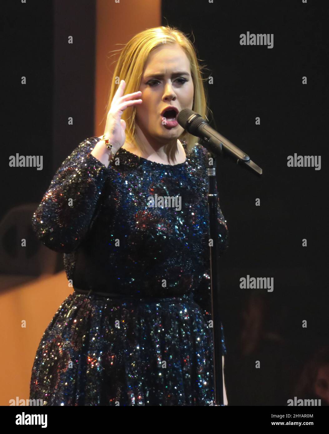Adele peforms live in concert for her second night at the Bridgestone ...
