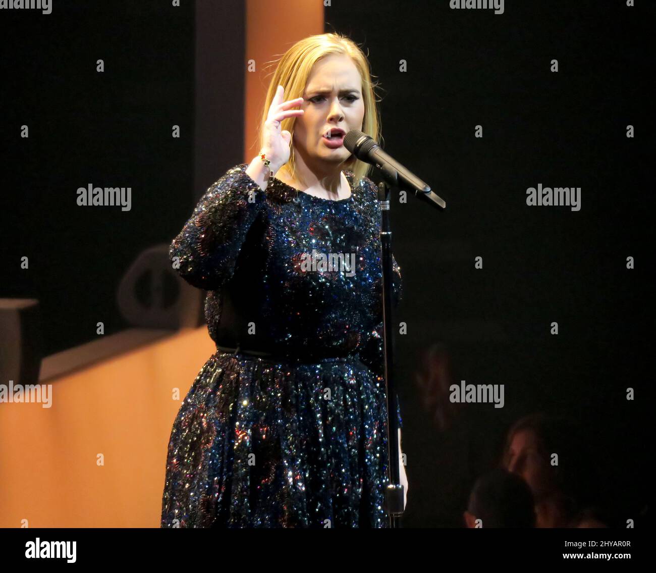 Adele performing in concert hi-res stock photography and images - Alamy