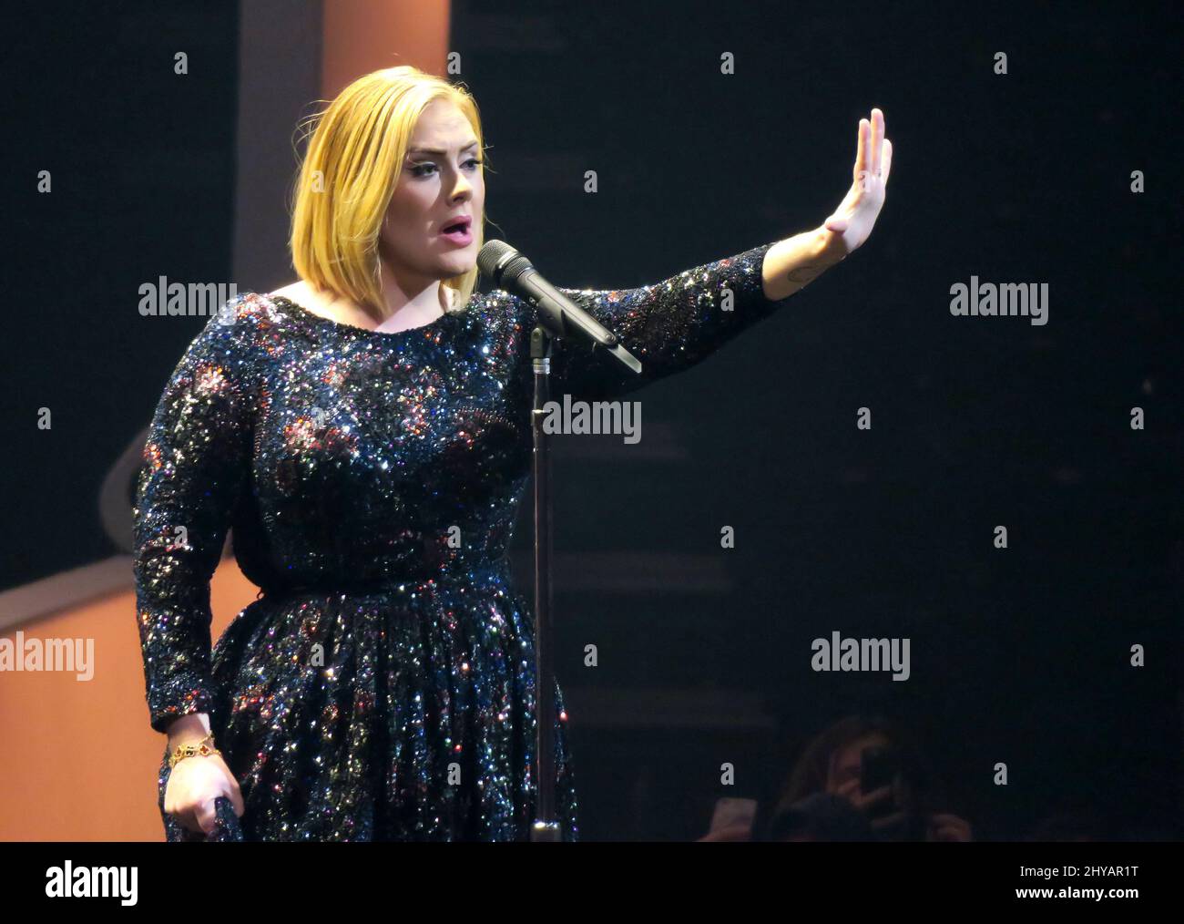 Adele peforms live in concert for her second night at the Bridgestone ...