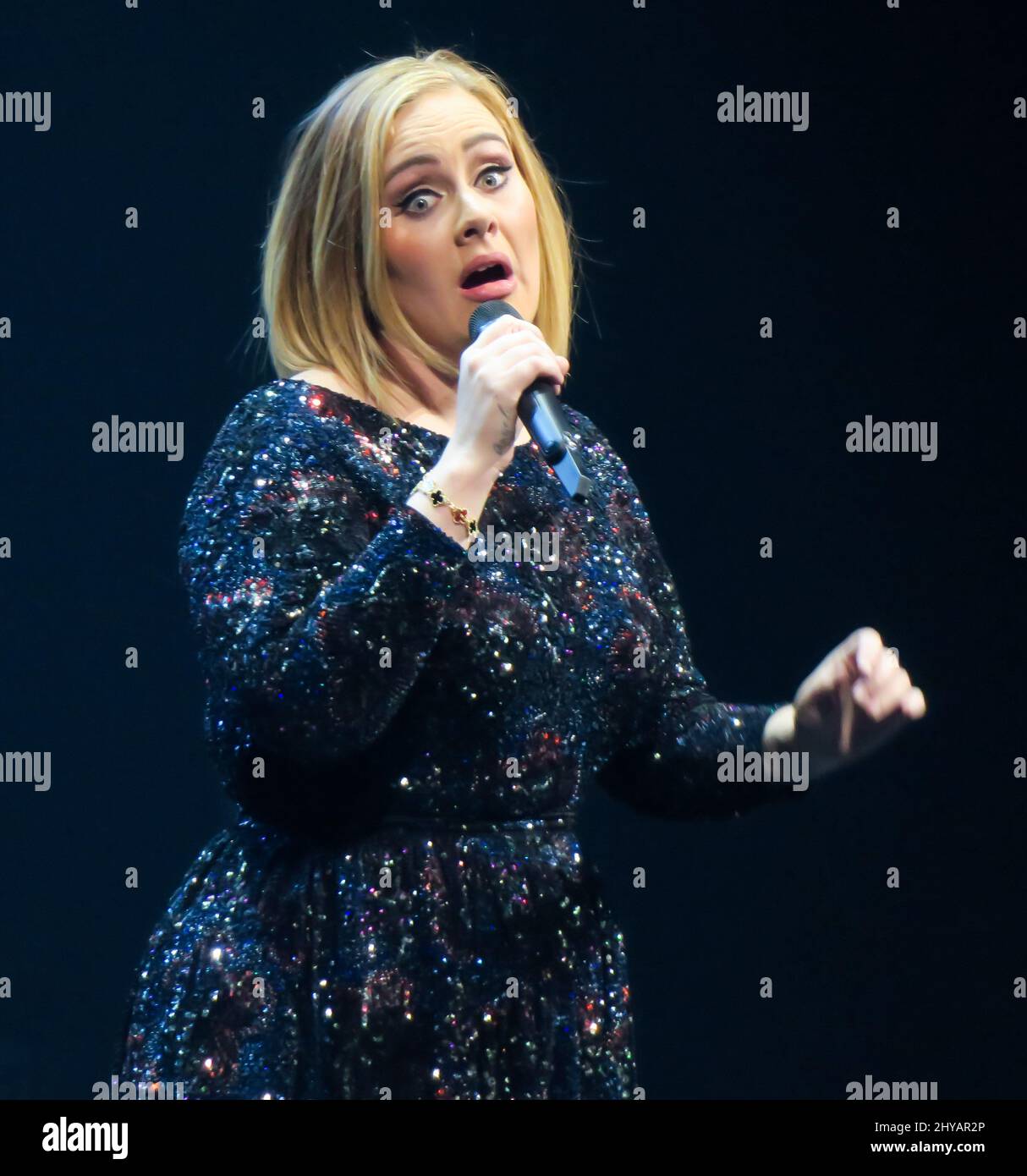 Adele peforms live in concert for her second night at the Bridgestone ...