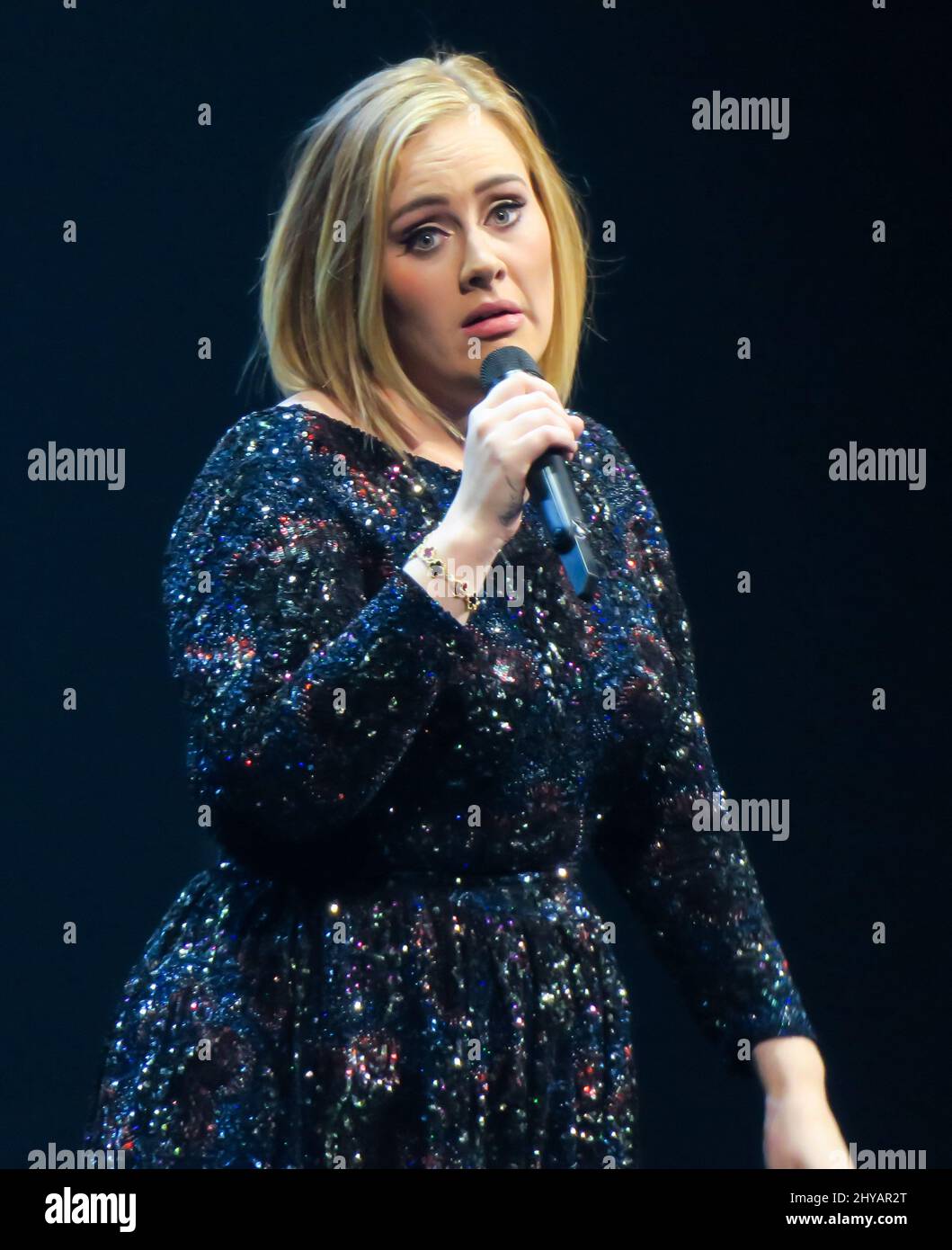 Adele peforms live in concert for her second night at the Bridgestone ...