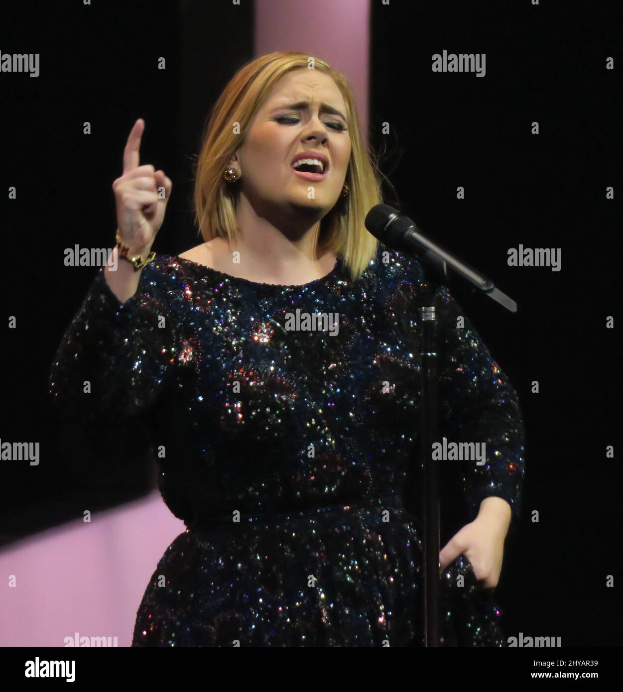 Adele peforms live in concert for her second night at the Bridgestone ...