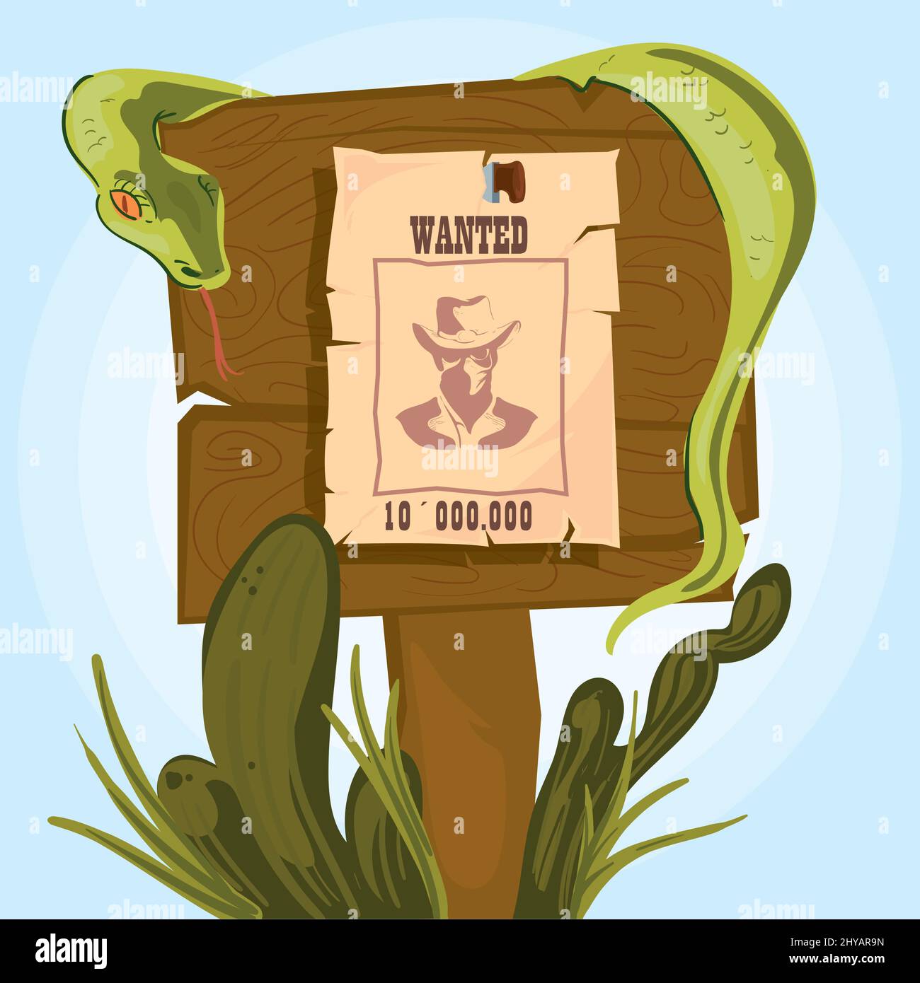 wanted poster card Stock Vector Image & Art - Alamy
