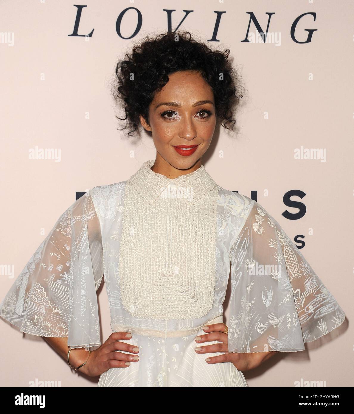 Ruth Negga poses at the 'Loving' premiere of the film at the Samuel L ...
