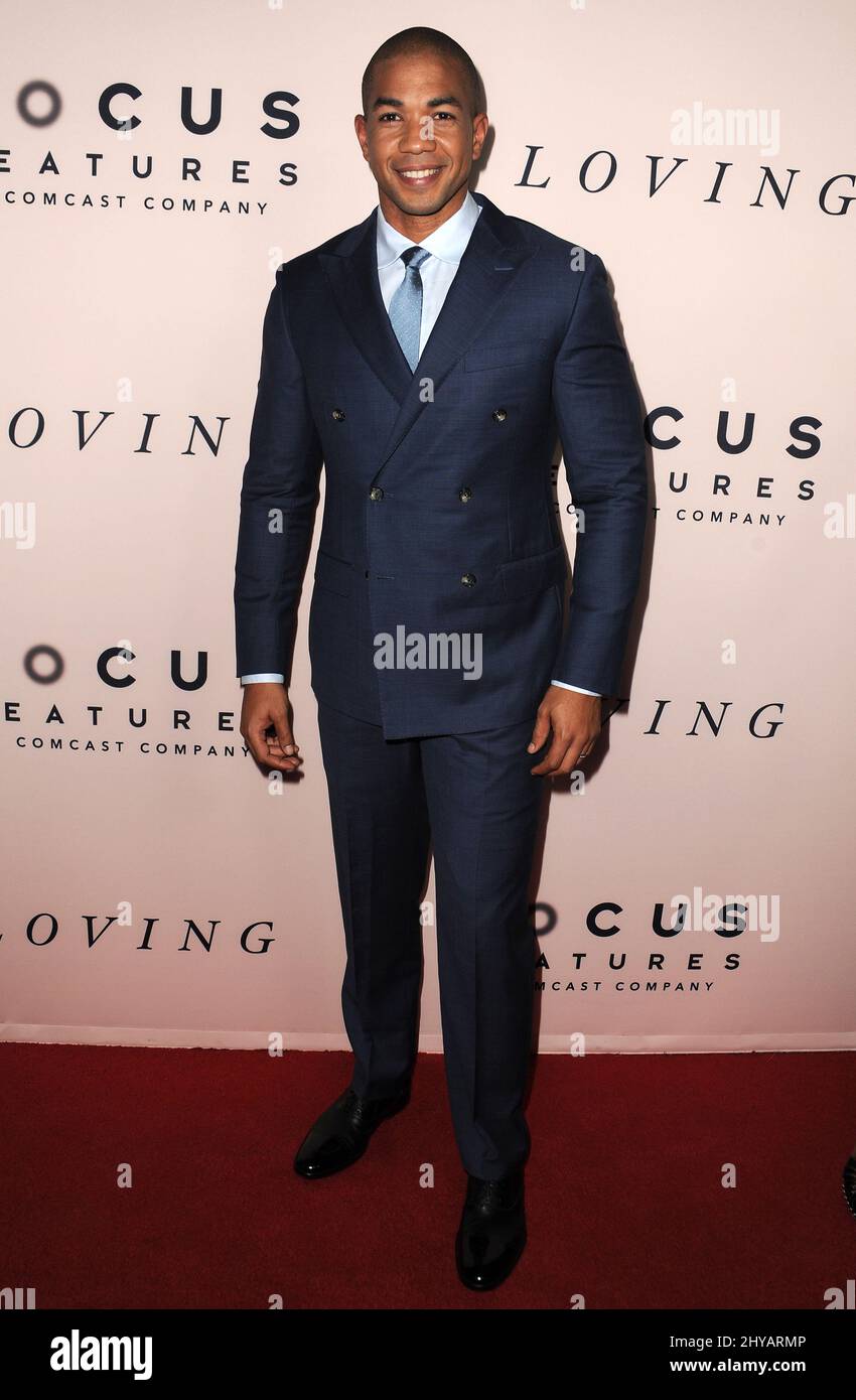 Alano Miller poses at the premiere of the film 'Loving' at the Samuel L ...