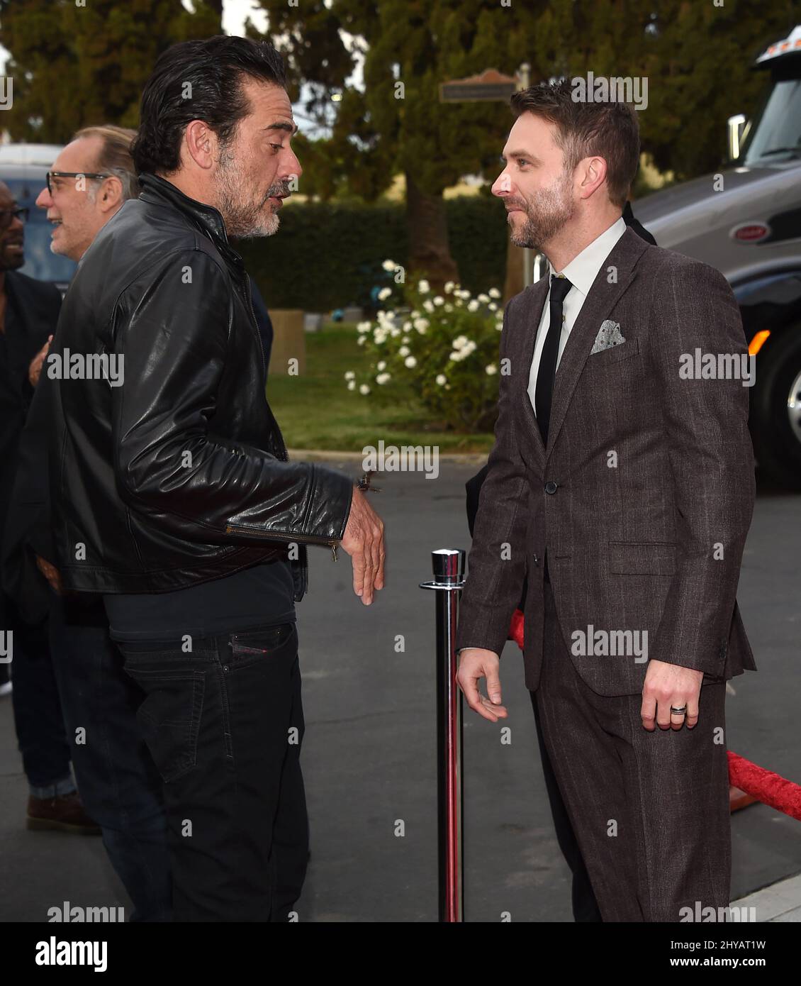 Jeffrey Dean Morgan and Chris Hardwick attending 'AMC presents a live ...