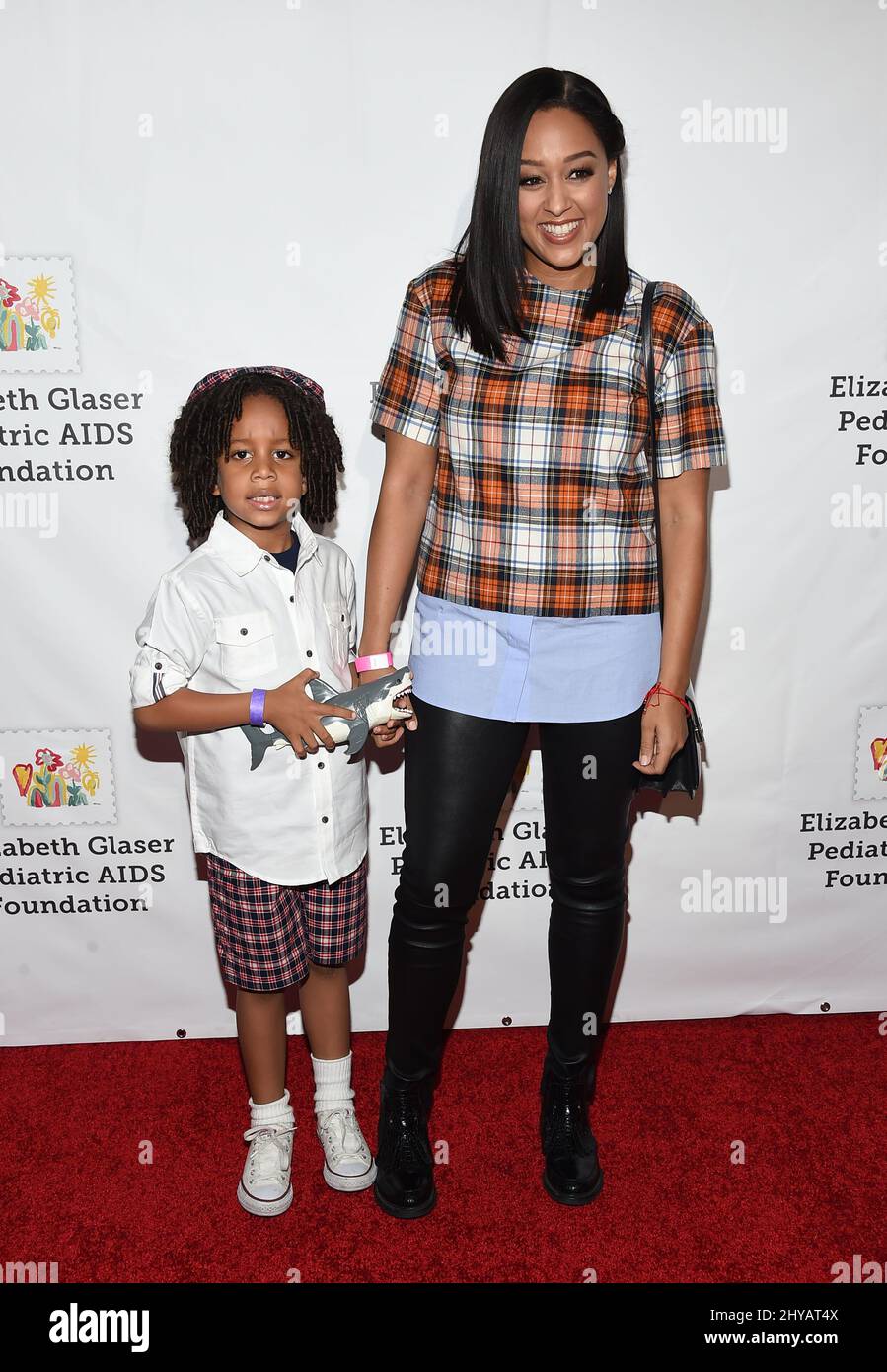 Tia Mowrey and Cree Taylor Hardrict attending The Elizabeth Glaser ...