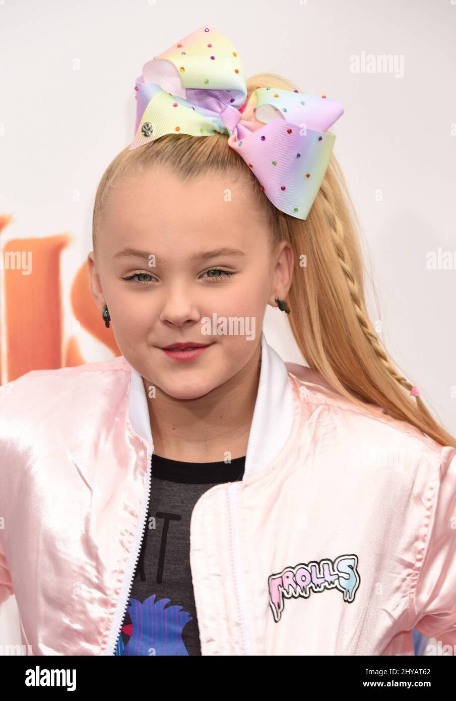 JoJo Siwa attending the Los Angeles premiere of Trolls Stock Photo - Alamy