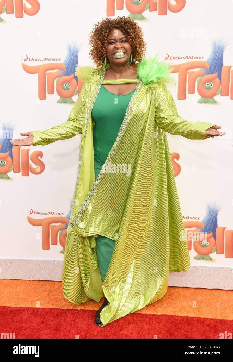 GloZell Green attending the Los Angeles premiere of Trolls Stock Photo ...