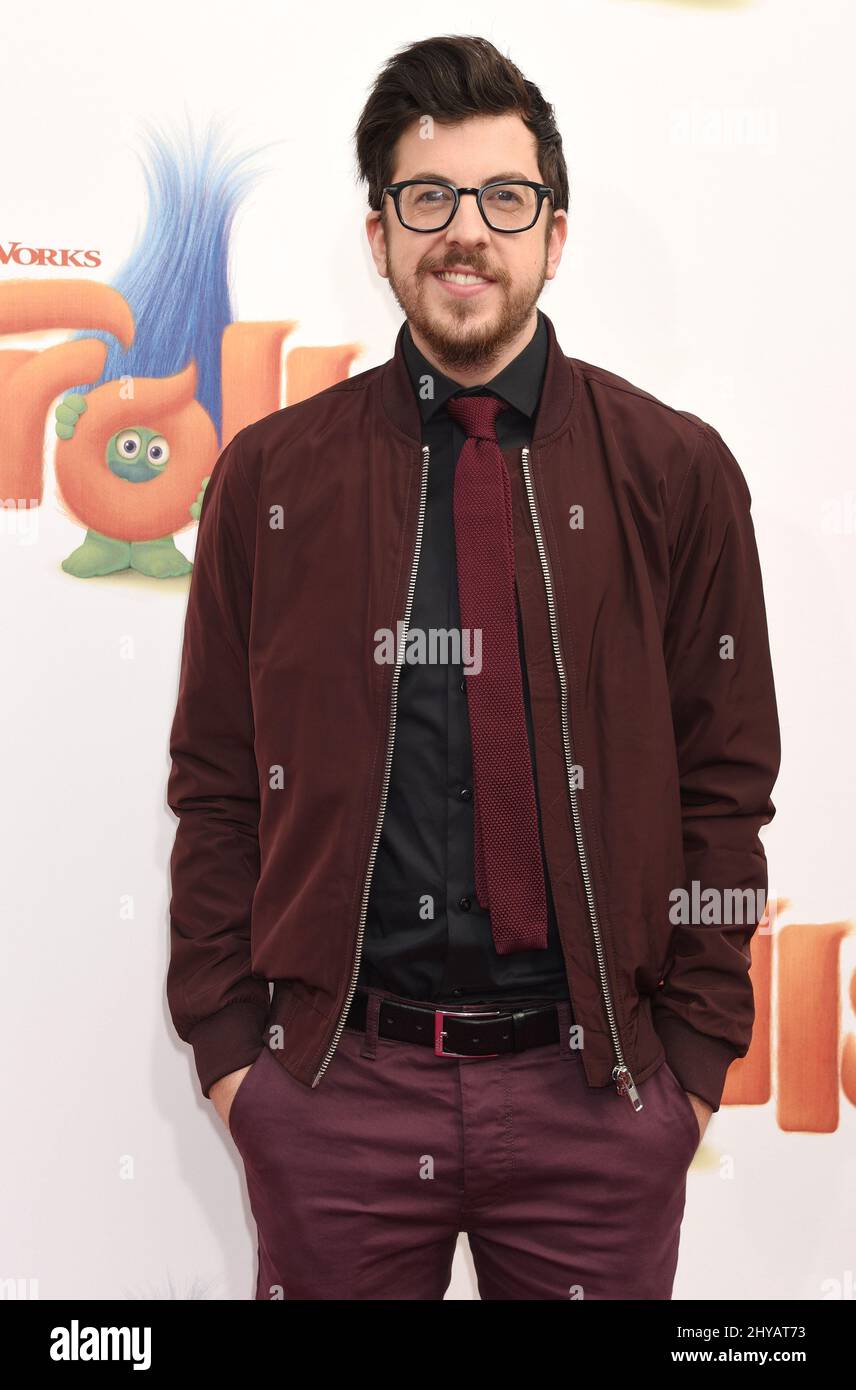 Christopher Mintz-Plasse attending the Los Angeles premiere of Trolls ...