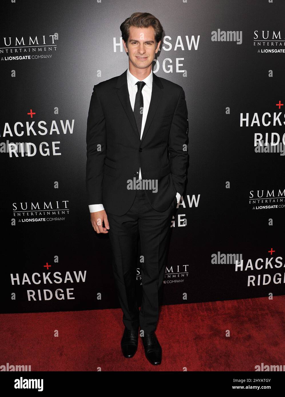 Andrew Garfield attending the premiere of 'Hacksaw Ridge' in Los ...