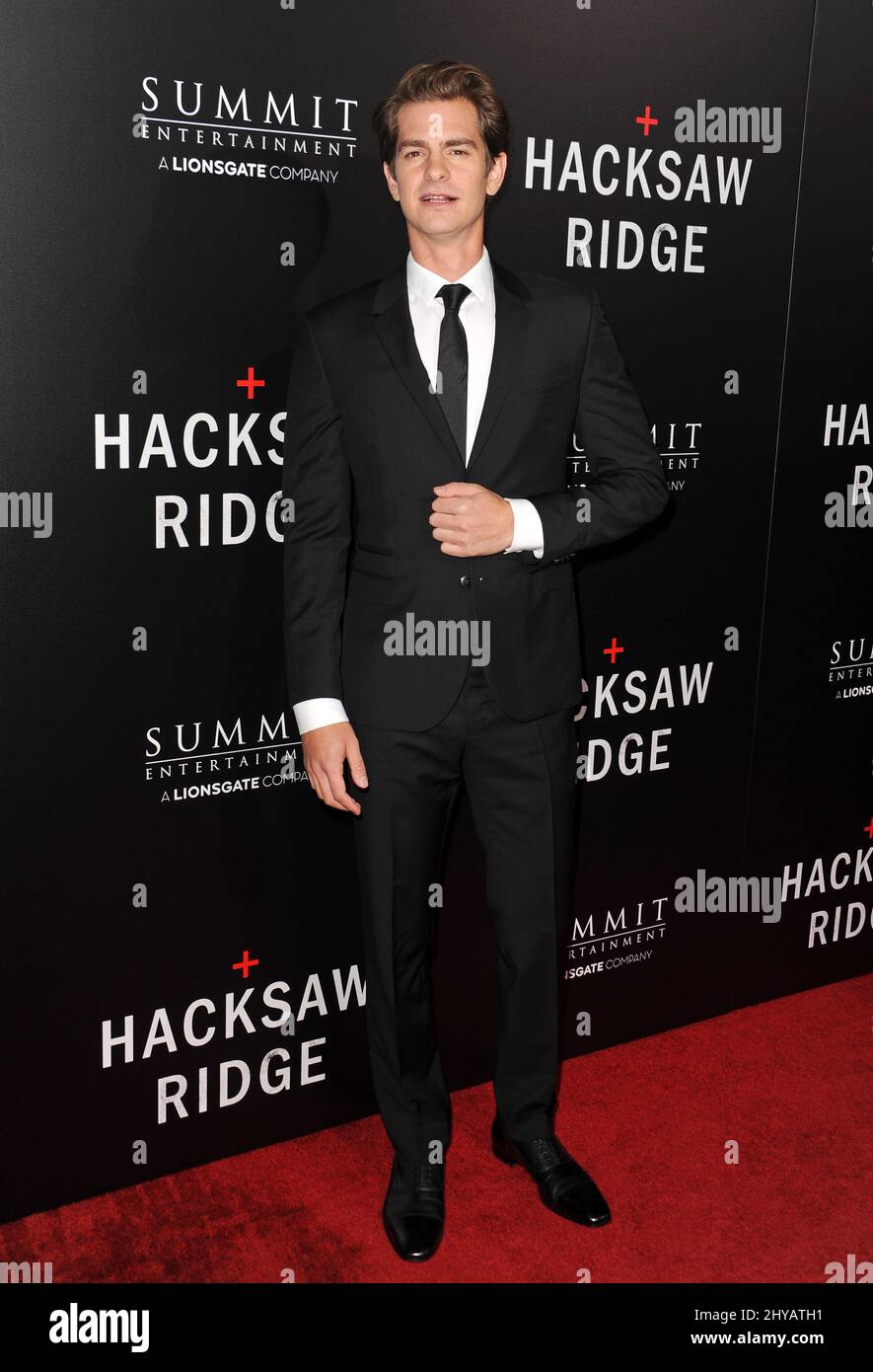Andrew Garfield attending the premiere of 'Hacksaw Ridge' in Los ...
