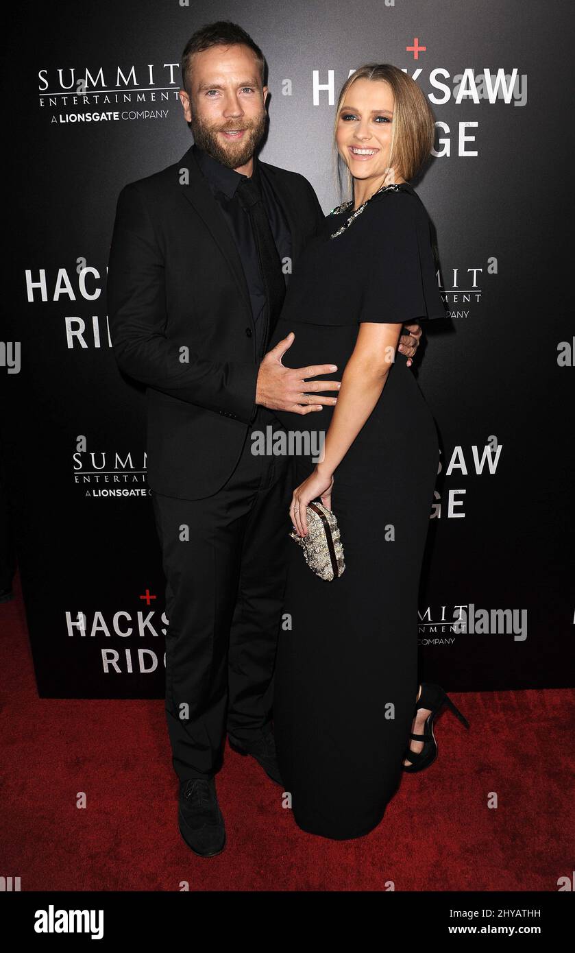 Teresa Palmer, Mark Webber attending the premiere of 'Hacksaw Ridge' in ...