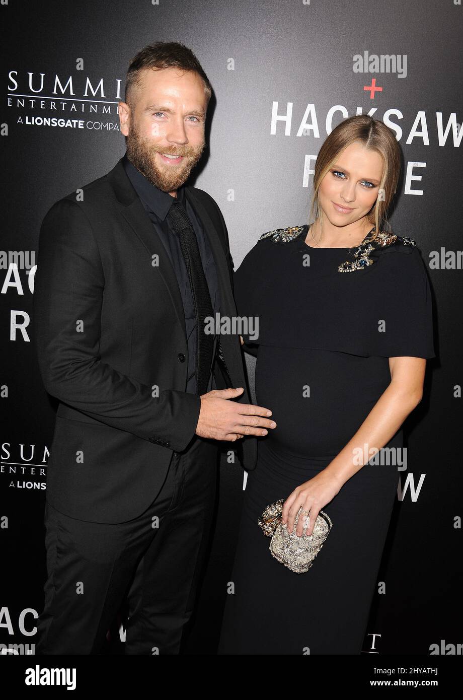 Teresa Palmer, Mark Webber attending the premiere of 'Hacksaw Ridge' in ...