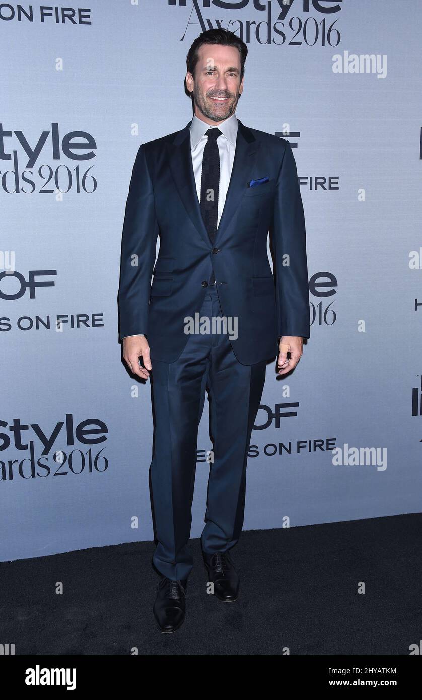 Jon Hamm attending the 'InStyle Awards 2016' in Los Angeles Stock Photo ...