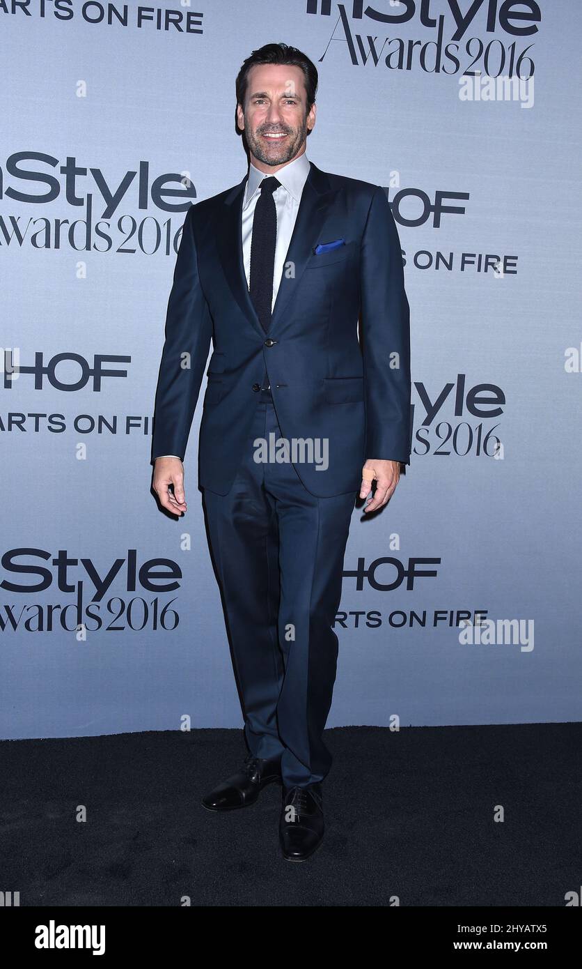 Jon Hamm attending the 'InStyle Awards 2016' in Los Angeles Stock Photo ...