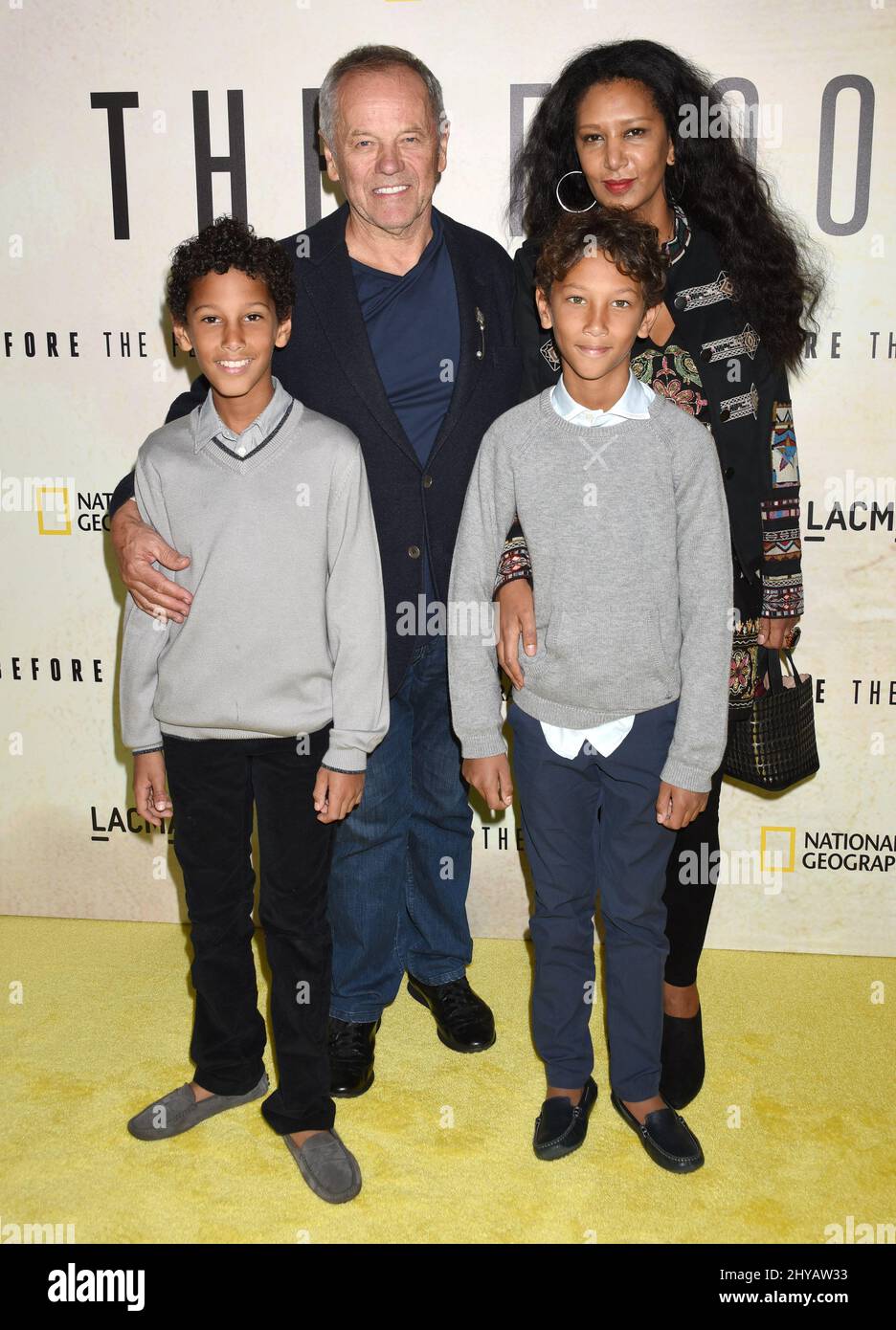 Wolfgang Puck, Gelila Assefa, Oliver Puck and Alexander Puck attending ...