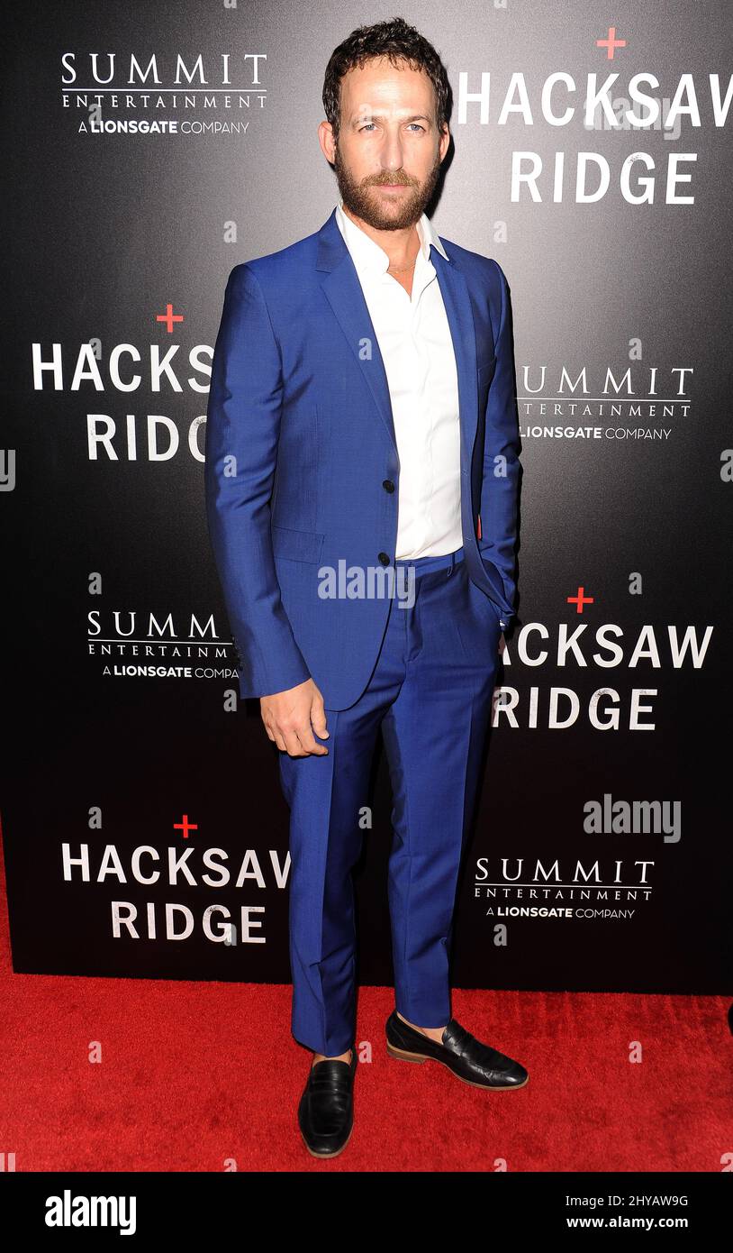 Ori Pfeffer attending the premiere of 'Hacksaw Ridge' in Los Angeles ...