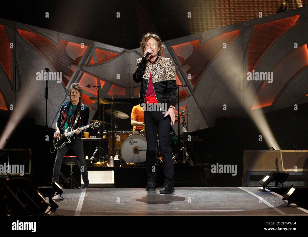 Mick Jagger of The Rolling Stones performs at The Rolling Stones in ...