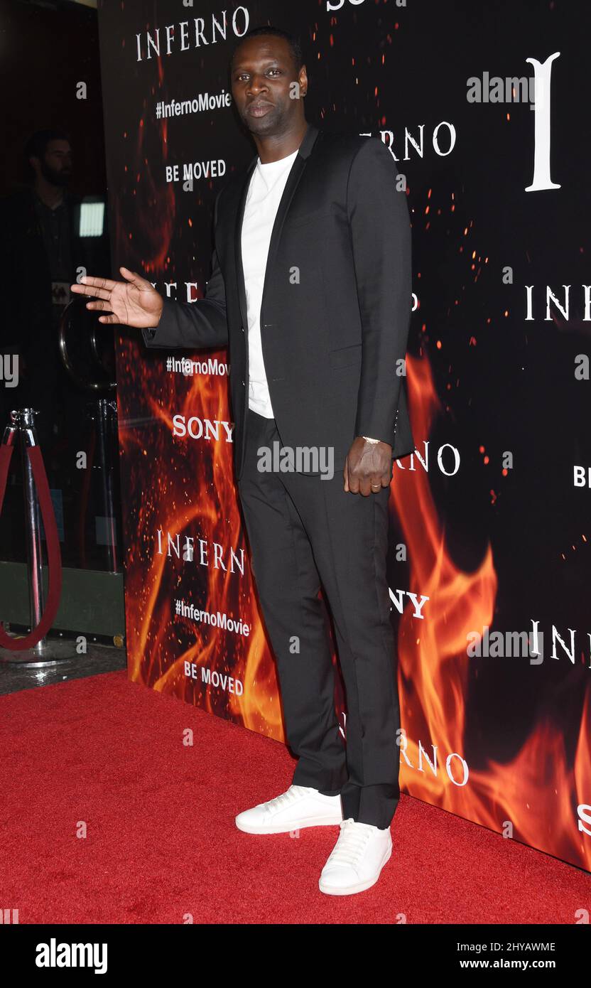 Omar Sy attending a special screening of Inferno in Los Angeles Stock ...