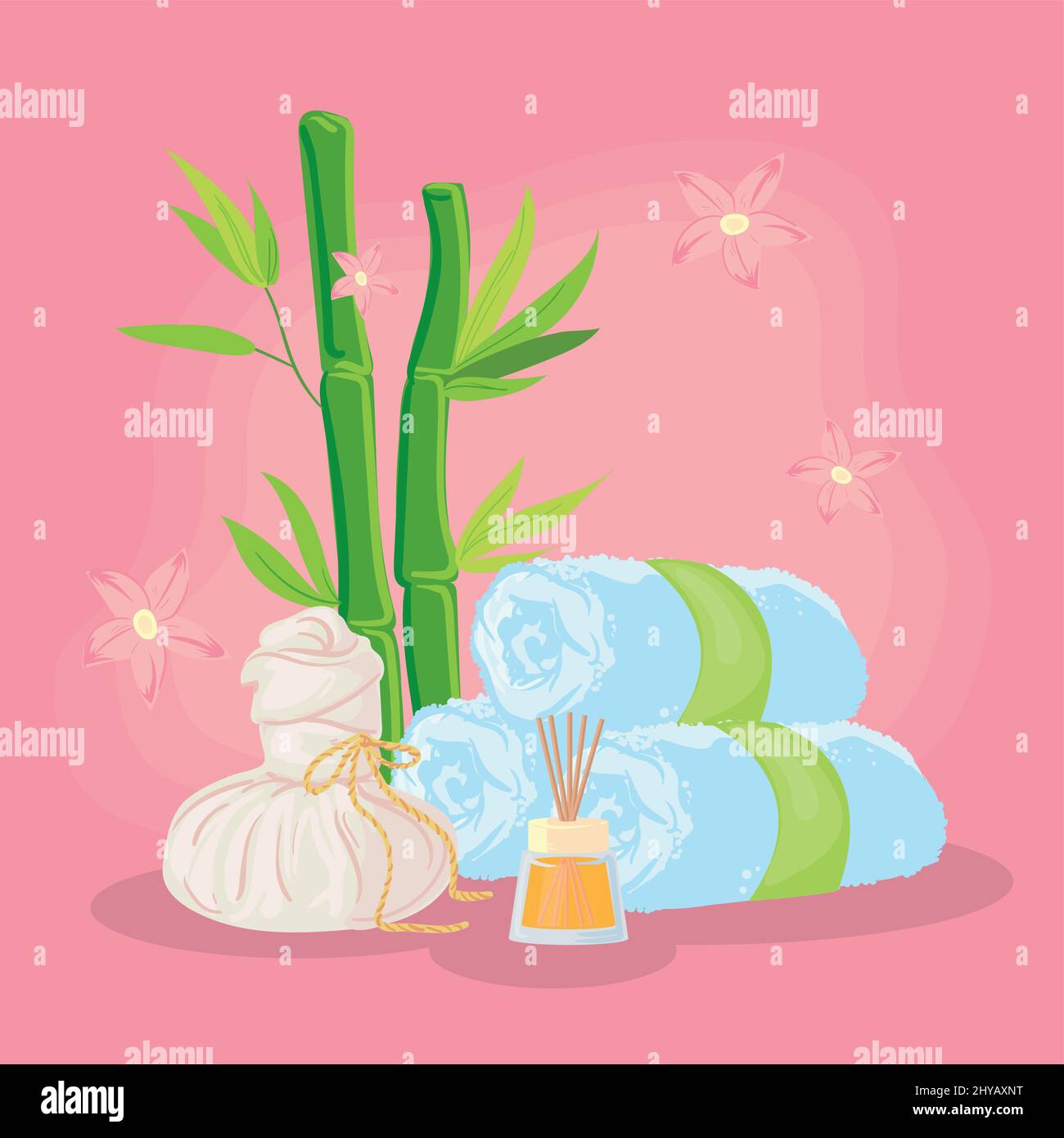 spa items poster Stock Vector Image & Art - Alamy