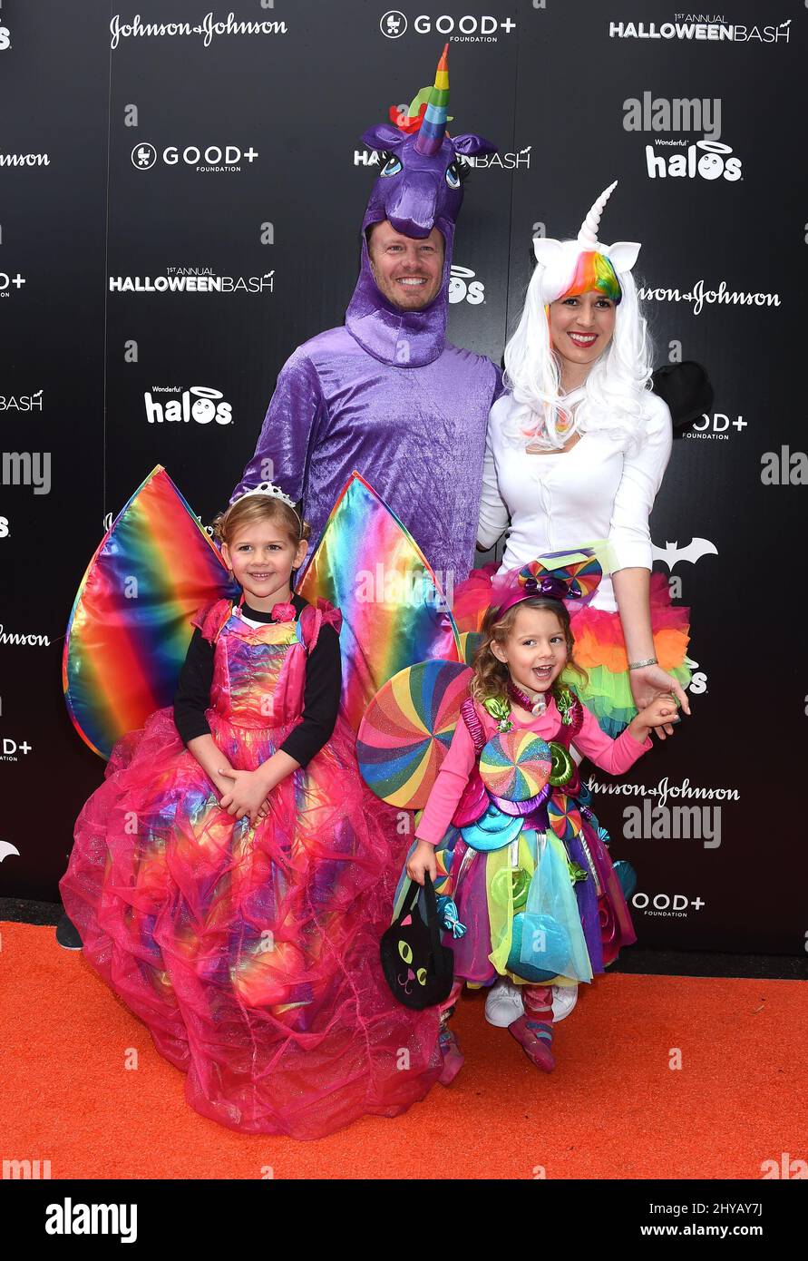 Ian Ziering, Erin Kristine Ludwig, Mia Ziering and Penna Ziering ...