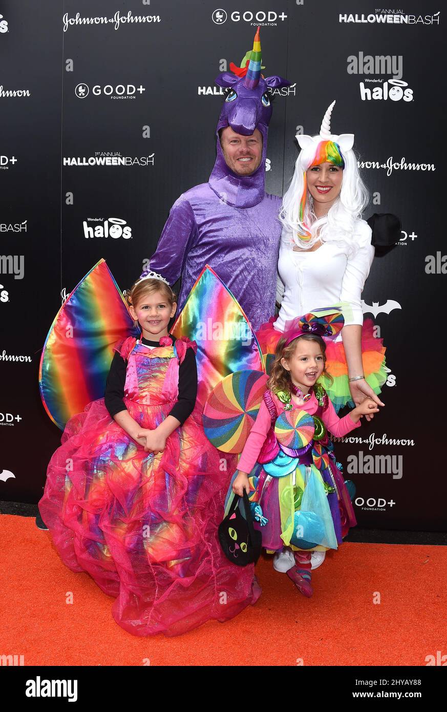 Ian Ziering, Erin Kristine Ludwig, Mia Ziering and Penna Ziering ...