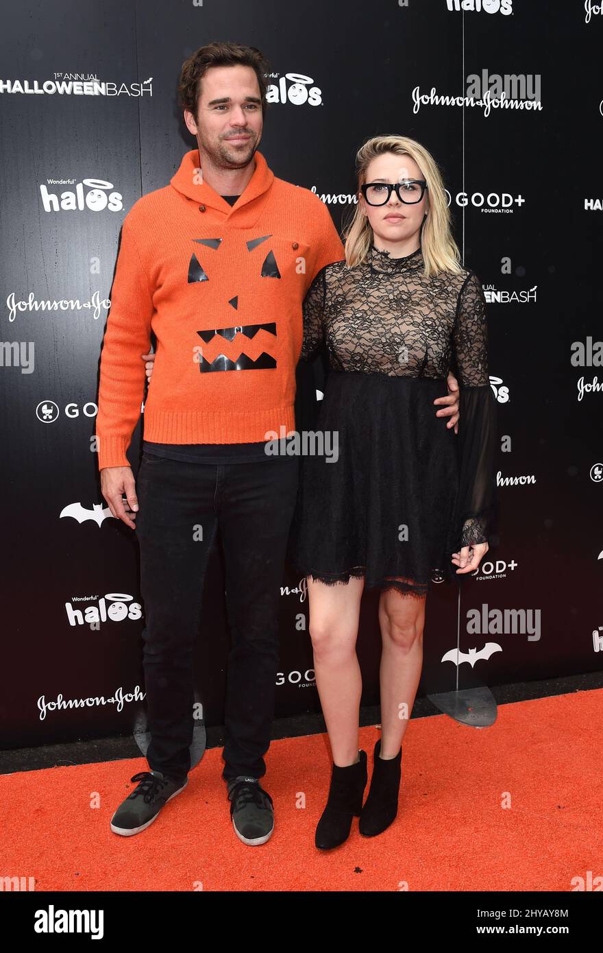 David Walton and Majandra Delfino attends the GOOD+ Foundation's 1st ...