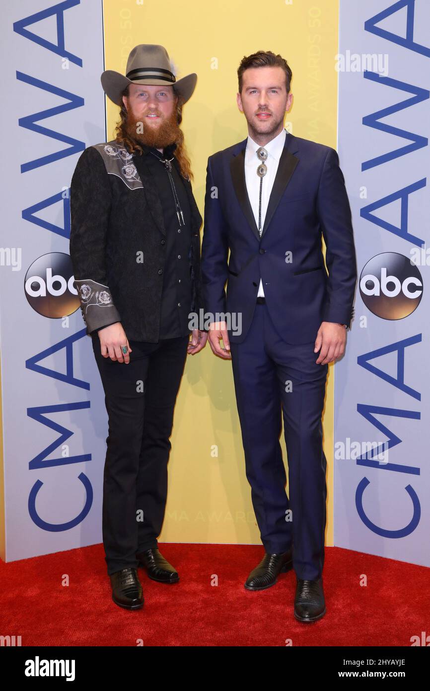 Brothers osborne attend 50th annual cma awards hi-res stock photography ...