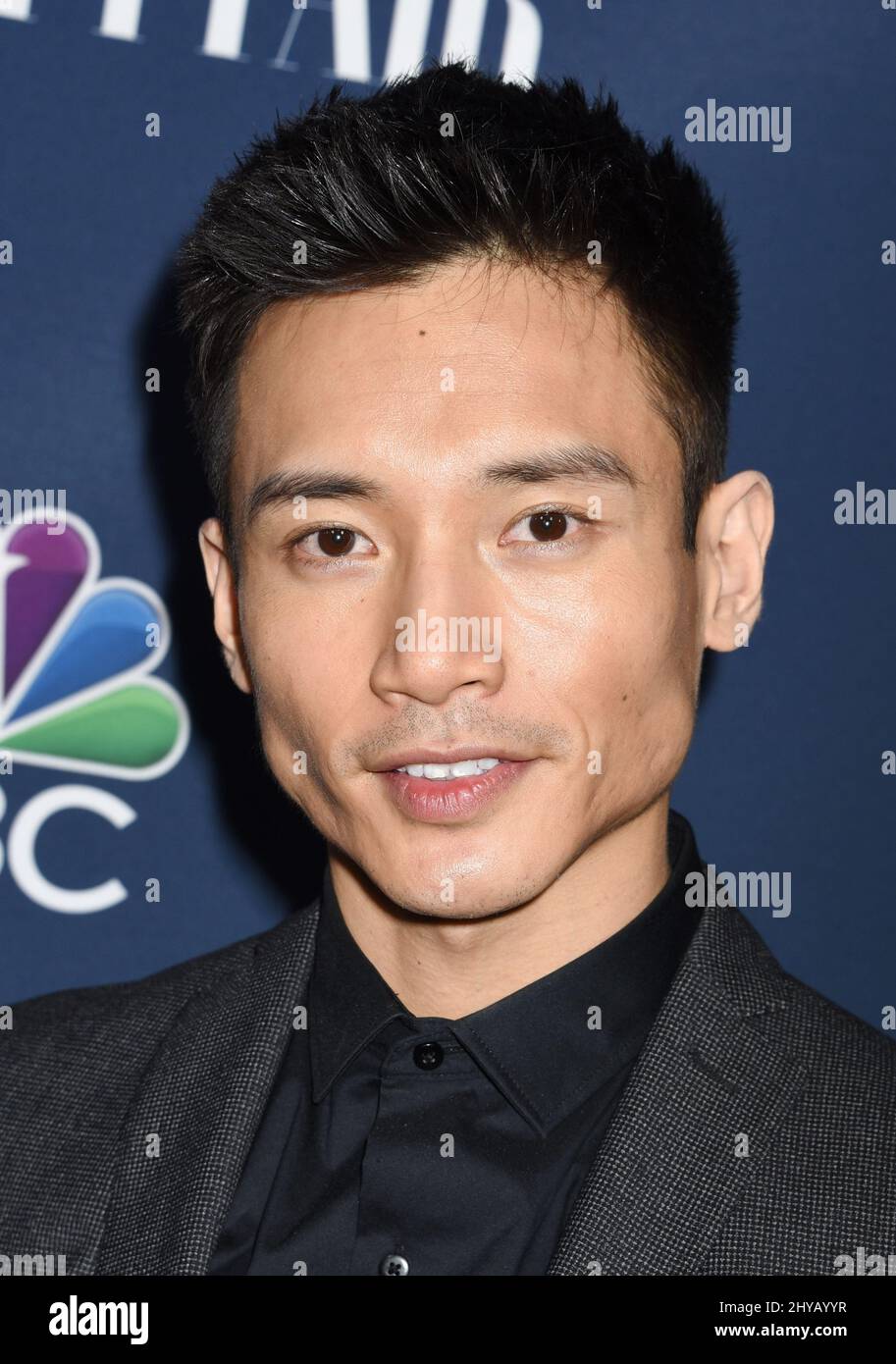 Manny Jacinto arrives at the NBC and Vanity Fair toast the 2016-2017 TV ...