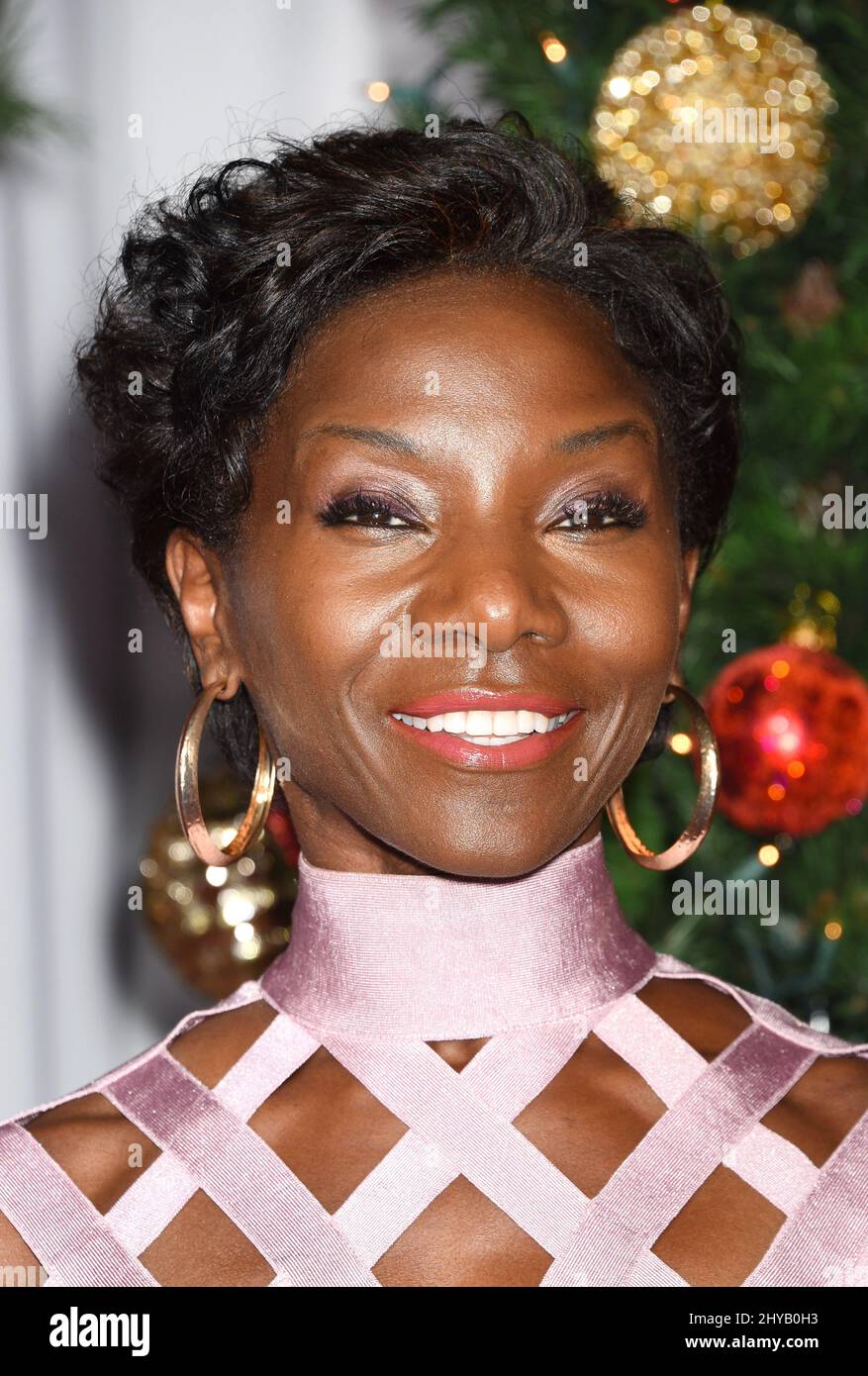 Jeryl Prescott arrives at Universal's Almost Christmas premiere held at ...