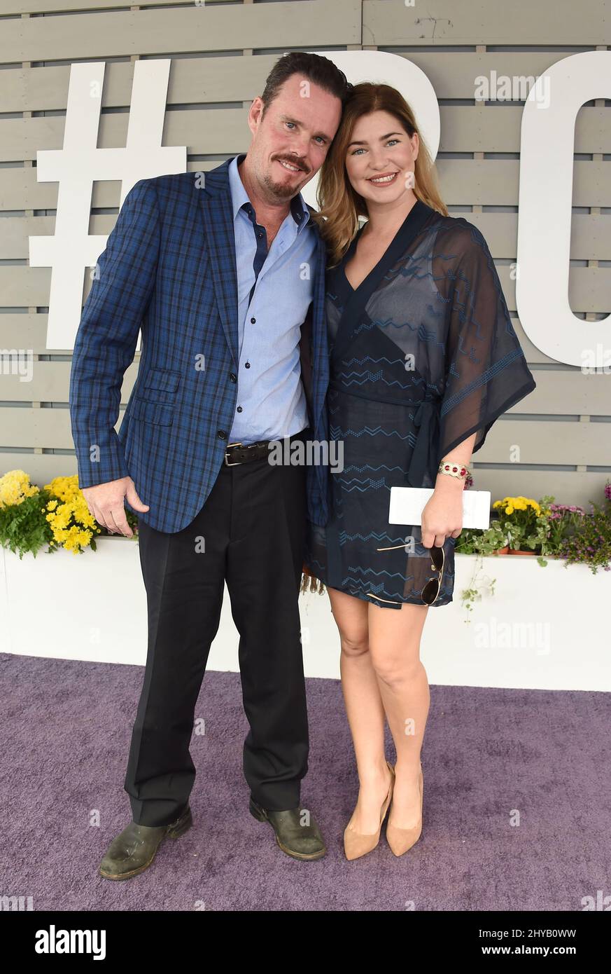 Kevin Dillon and Shannon Lewis attends the 33rd running of the Breeders ...