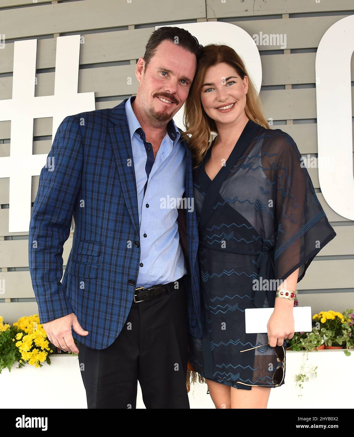 Kevin Dillon and Shannon Lewis attends the 33rd running of the Breeders ...