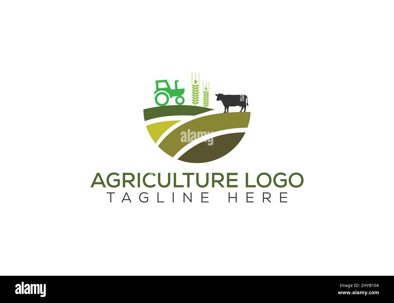 Agriculture Logo Emblem Template. Farmland Agro Farm, Agribusiness, Eco ...