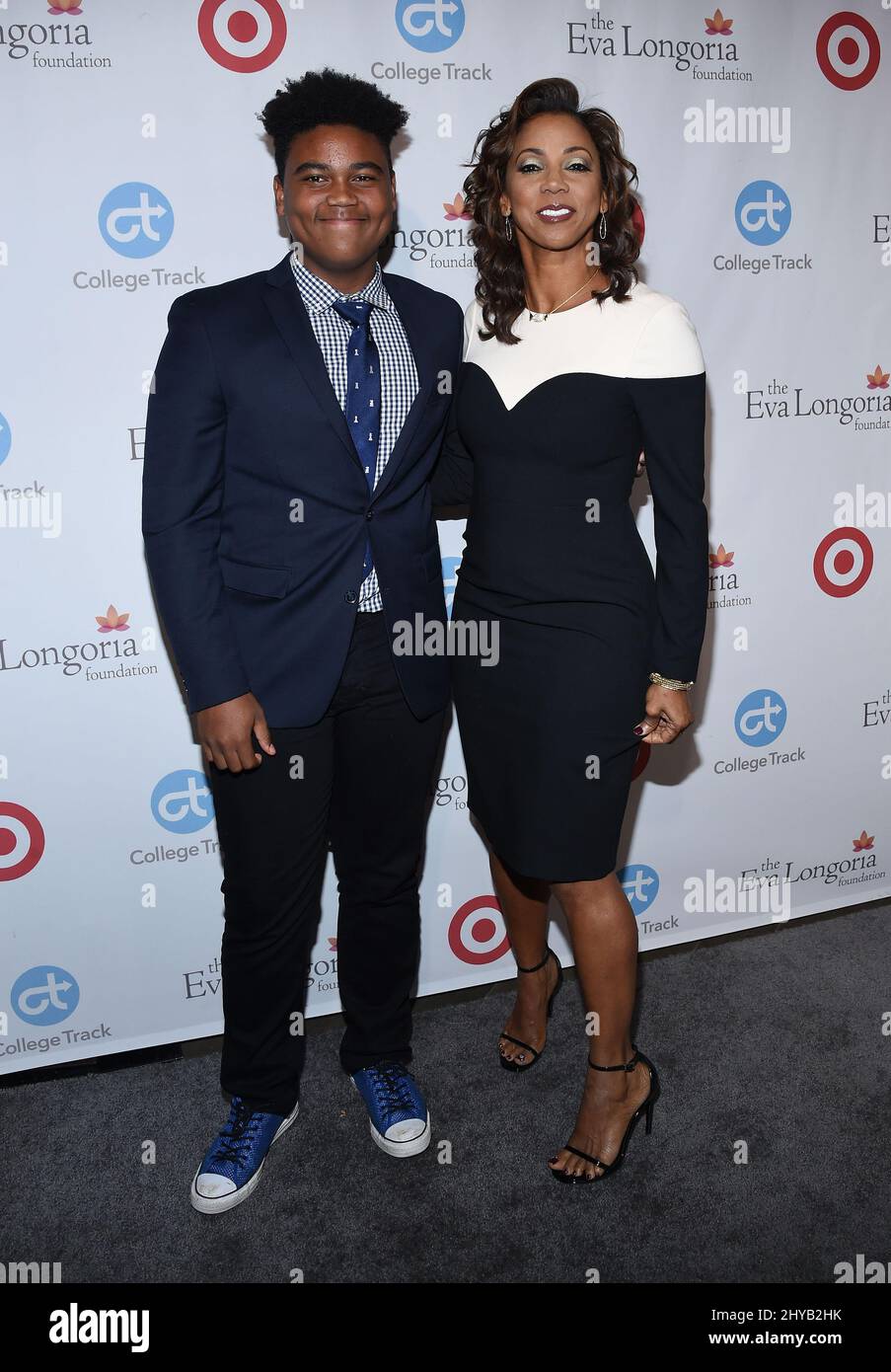 Holly Robinson-Peete and Robinson Peete arriving to the Eva Longoria ...