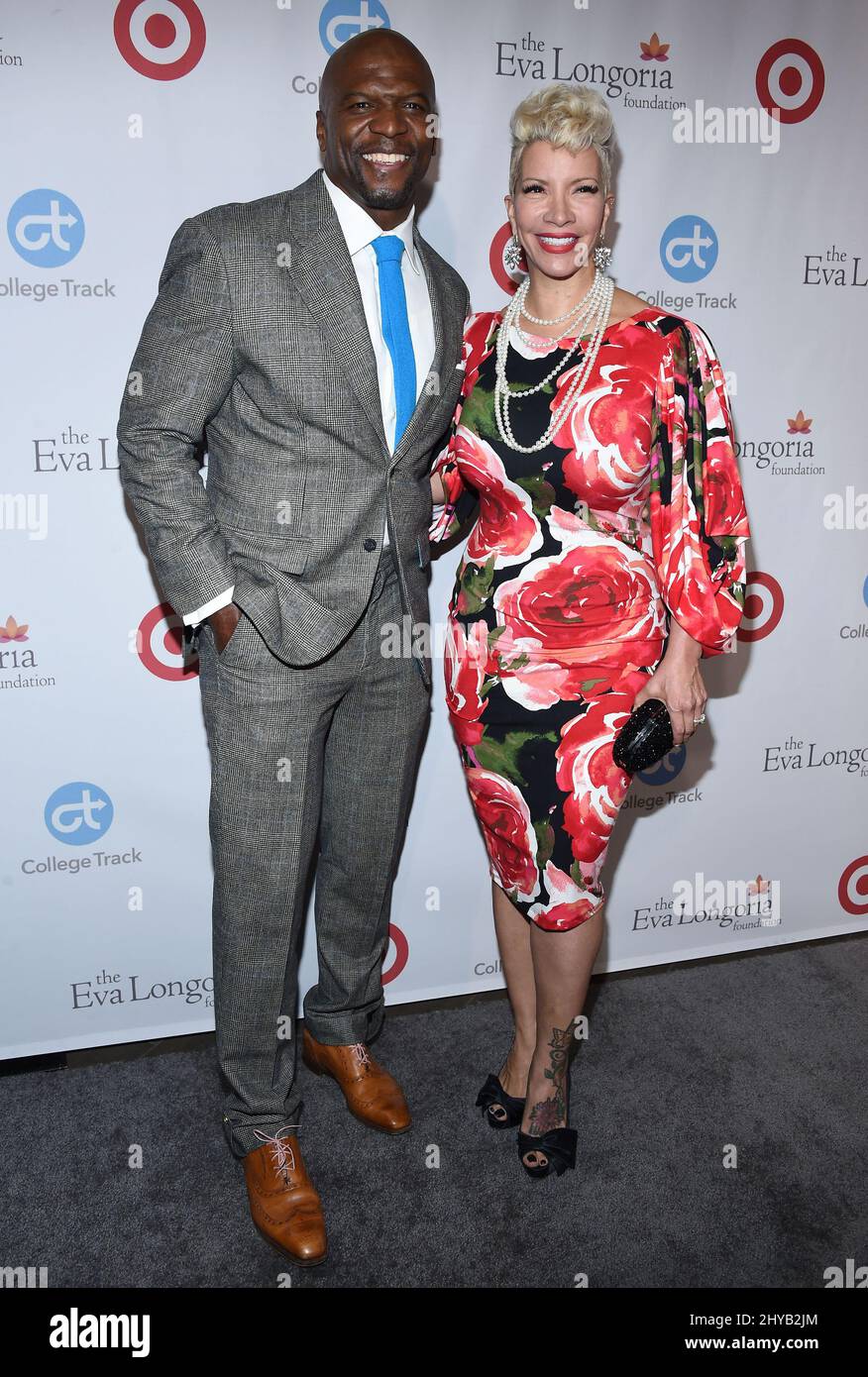 Terry Crews and Rebecca King-Crews arriving to the Eva Longoria ...