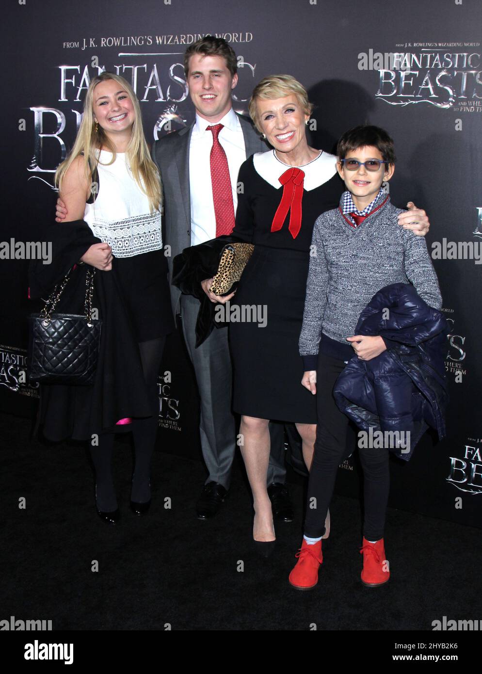 Barbara Corcoran & children attends the world premiere of "Fantastic ...