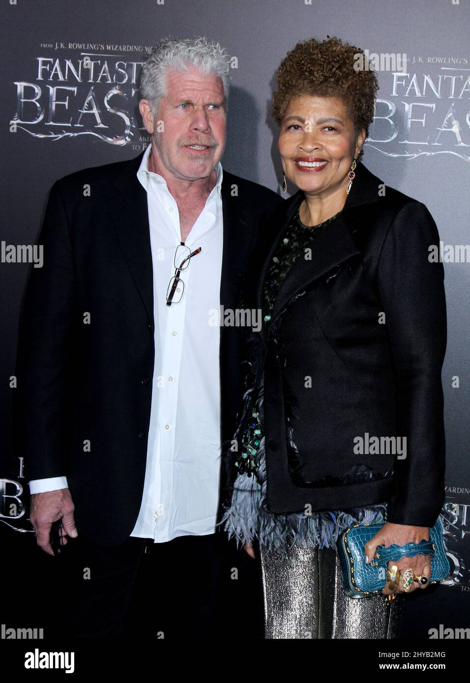 Ron Perlman & Opal Perlman attends the world premiere of "Fantastic ...
