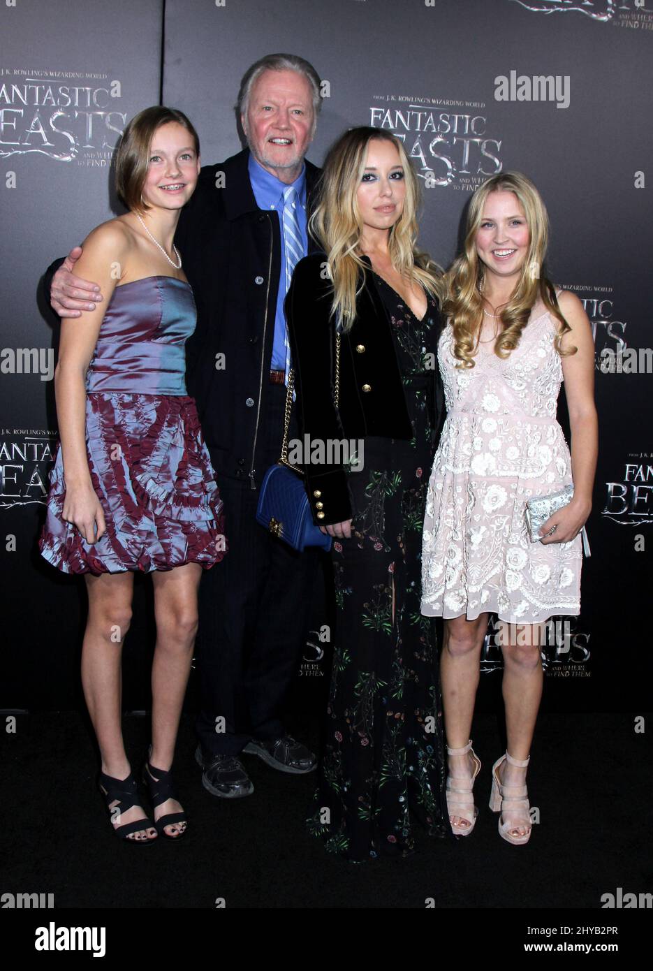 Jon Voight & family attends the world premiere of "Fantastic Beasts and ...