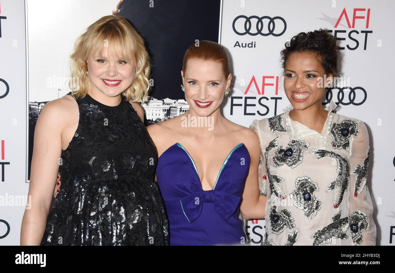 Alison Pill, Jessica Chastain and Gugu Mbatha-Raw AFI FEST 2016 "Miss ...