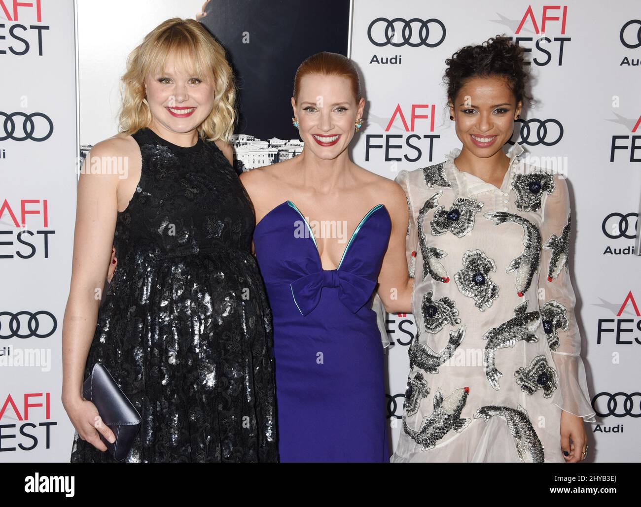 Alison Pill, Jessica Chastain and Gugu Mbatha-Raw AFI FEST 2016 "Miss ...