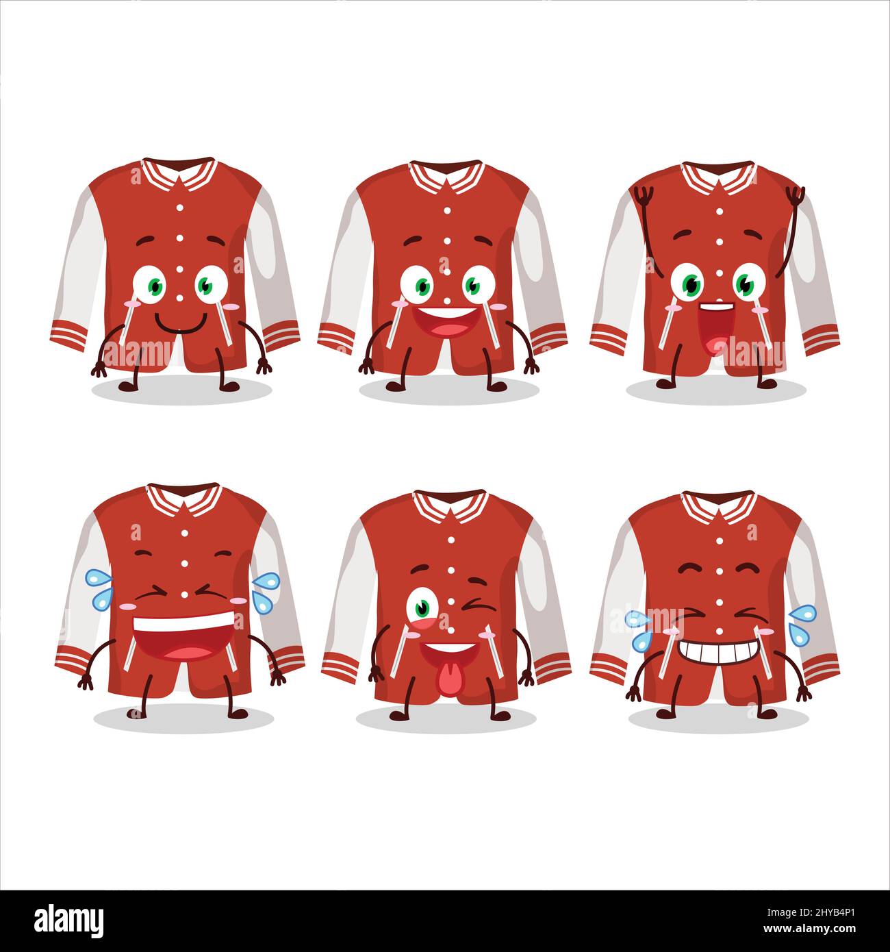 Red baseball jacket Stock Vector Images - Alamy