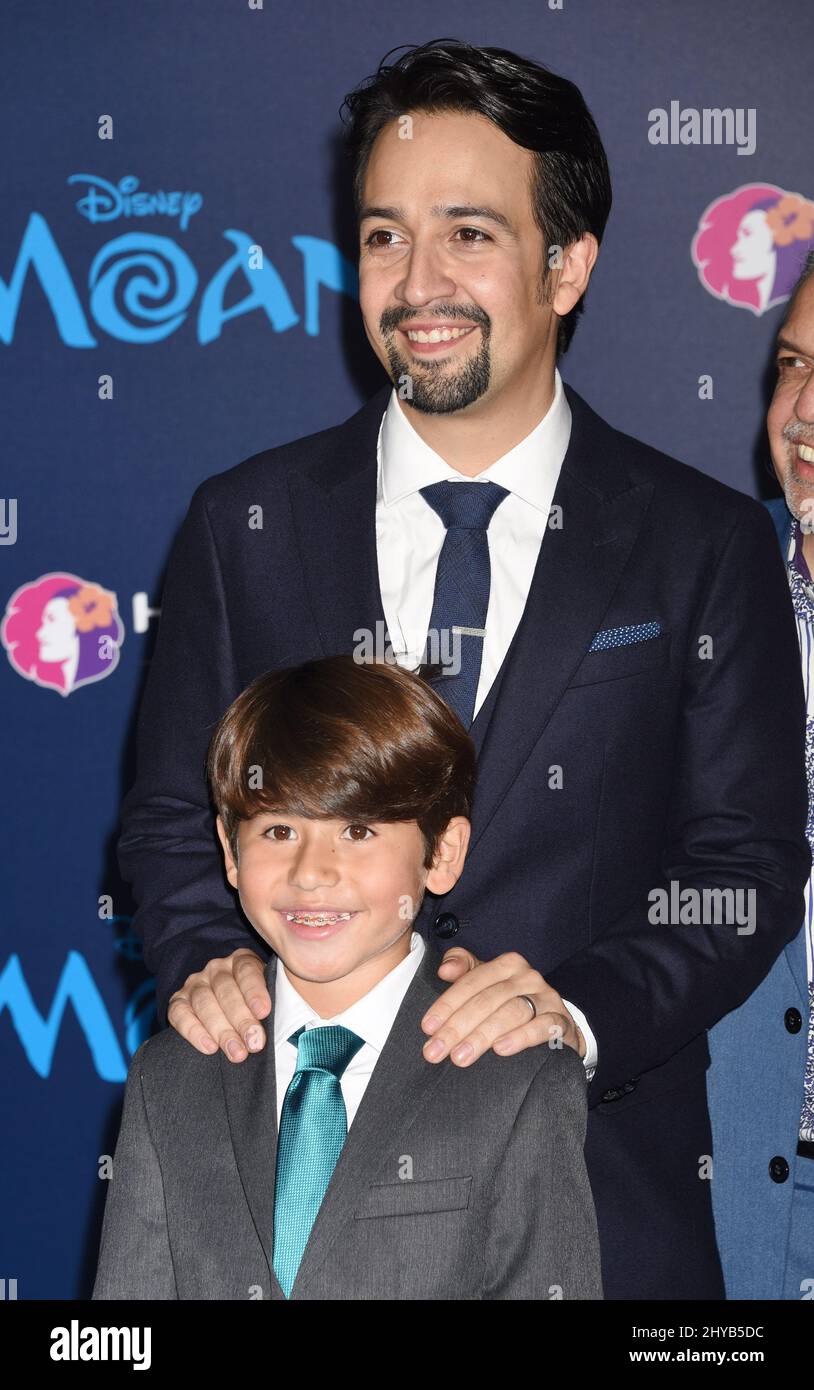 Lin-Manuel Miranda attending the Premiere of 'Moana' in Los Angeles ...