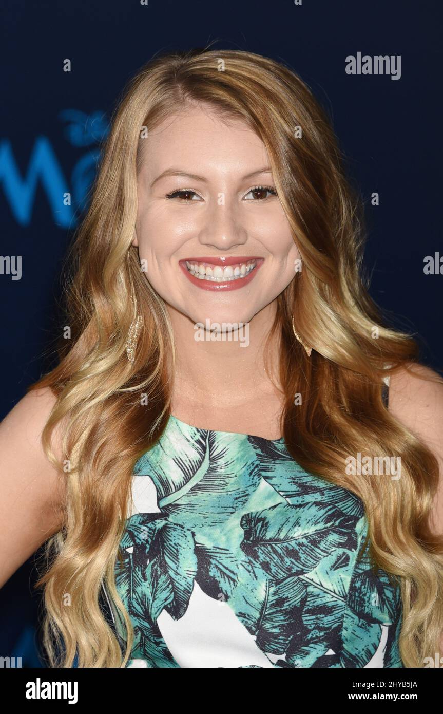 Brooke Sorenson attending the Premiere of 'Moana' in Los Angeles Stock ...