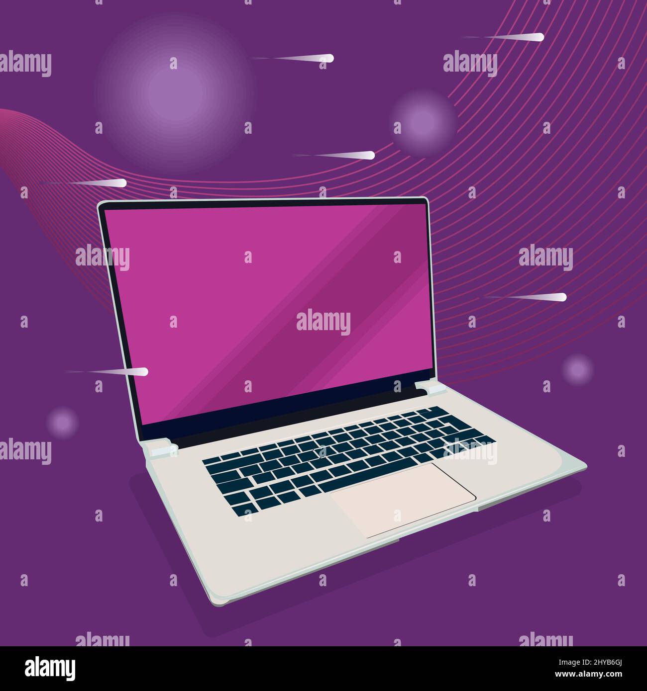 realistic laptop card Stock Vector Image & Art - Alamy