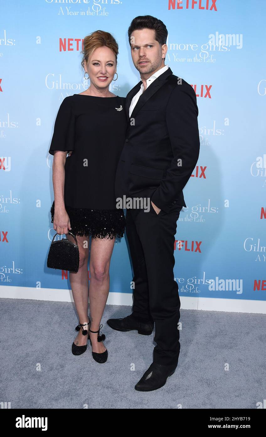 Virginia Madsen and Nick Holmes attends the "Gilmore Girls: A Year In ...